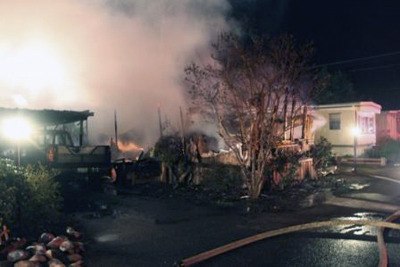 UPDATED | Marysville Fire crews battle Thursday morning mobile home ...
